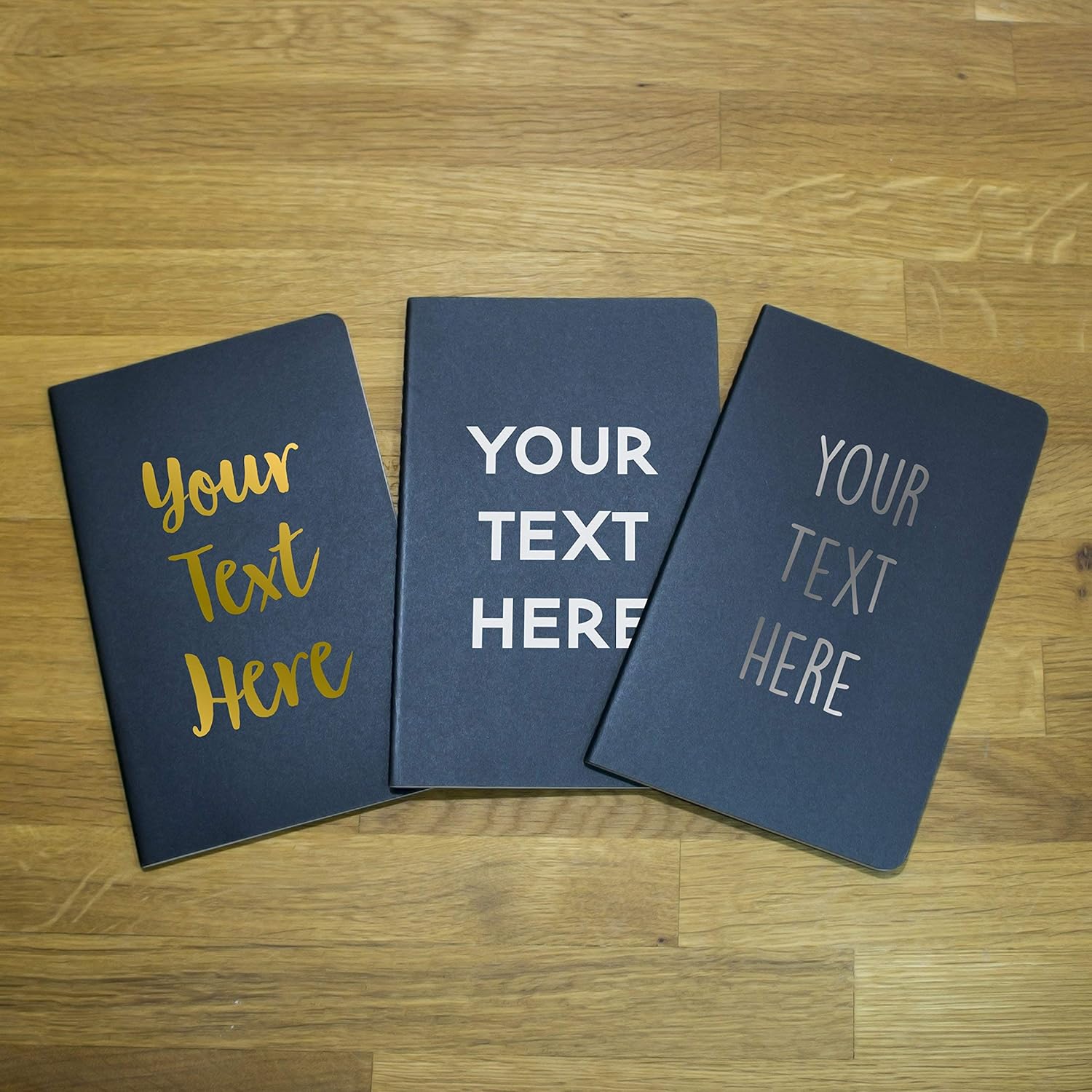 Any Text Notebook Custom journal personalised with your design: Amazon ...