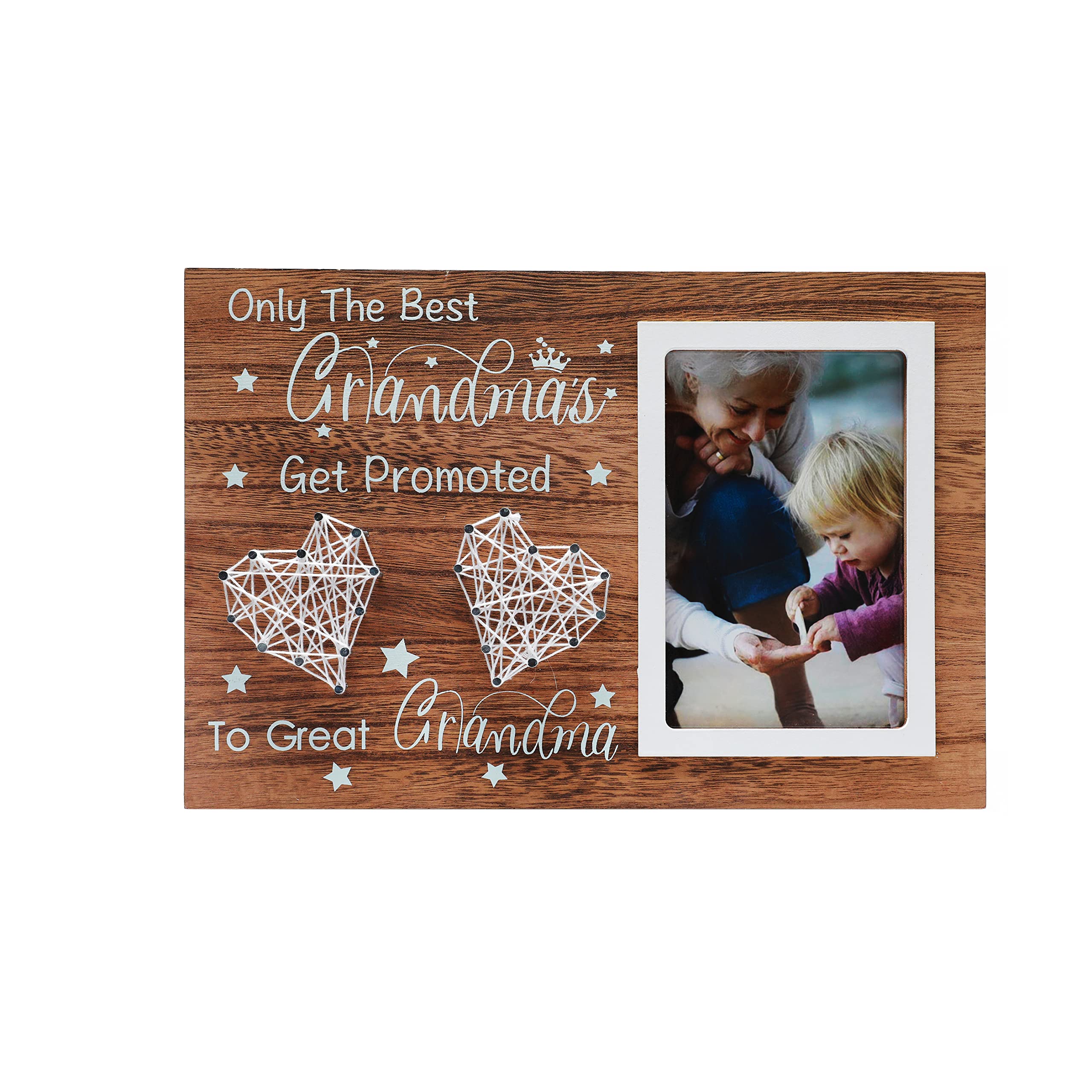 SHYi Grandma and Grandchildren Picture Frame with 3D string ...
