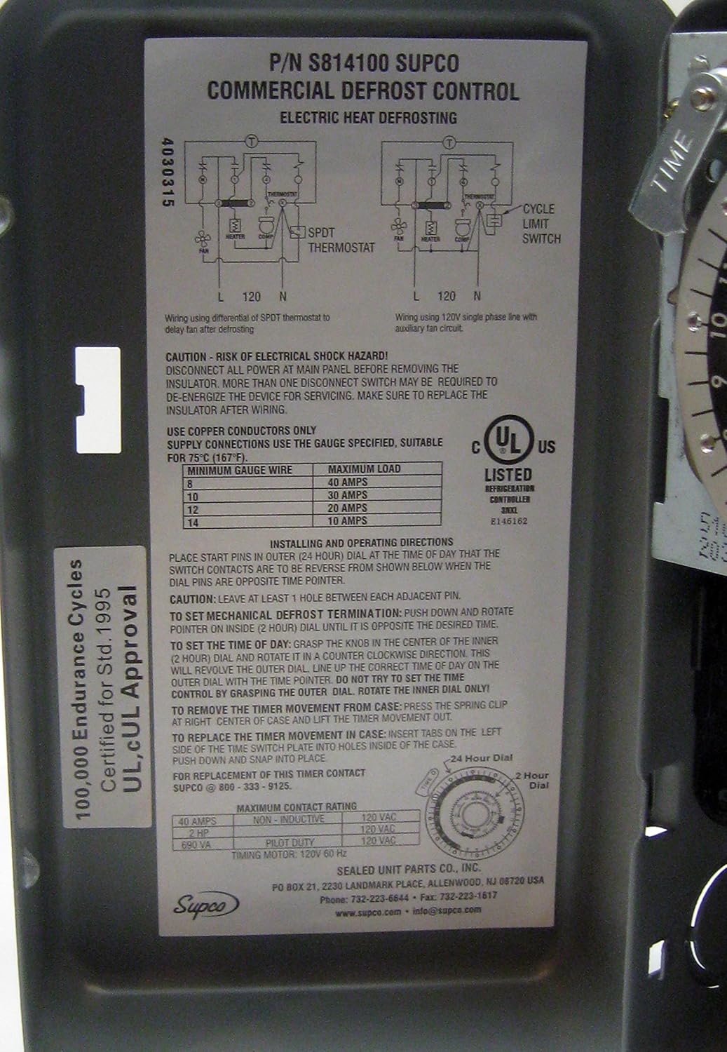 Commercial Defrost Timer Wiring Diagram Collection