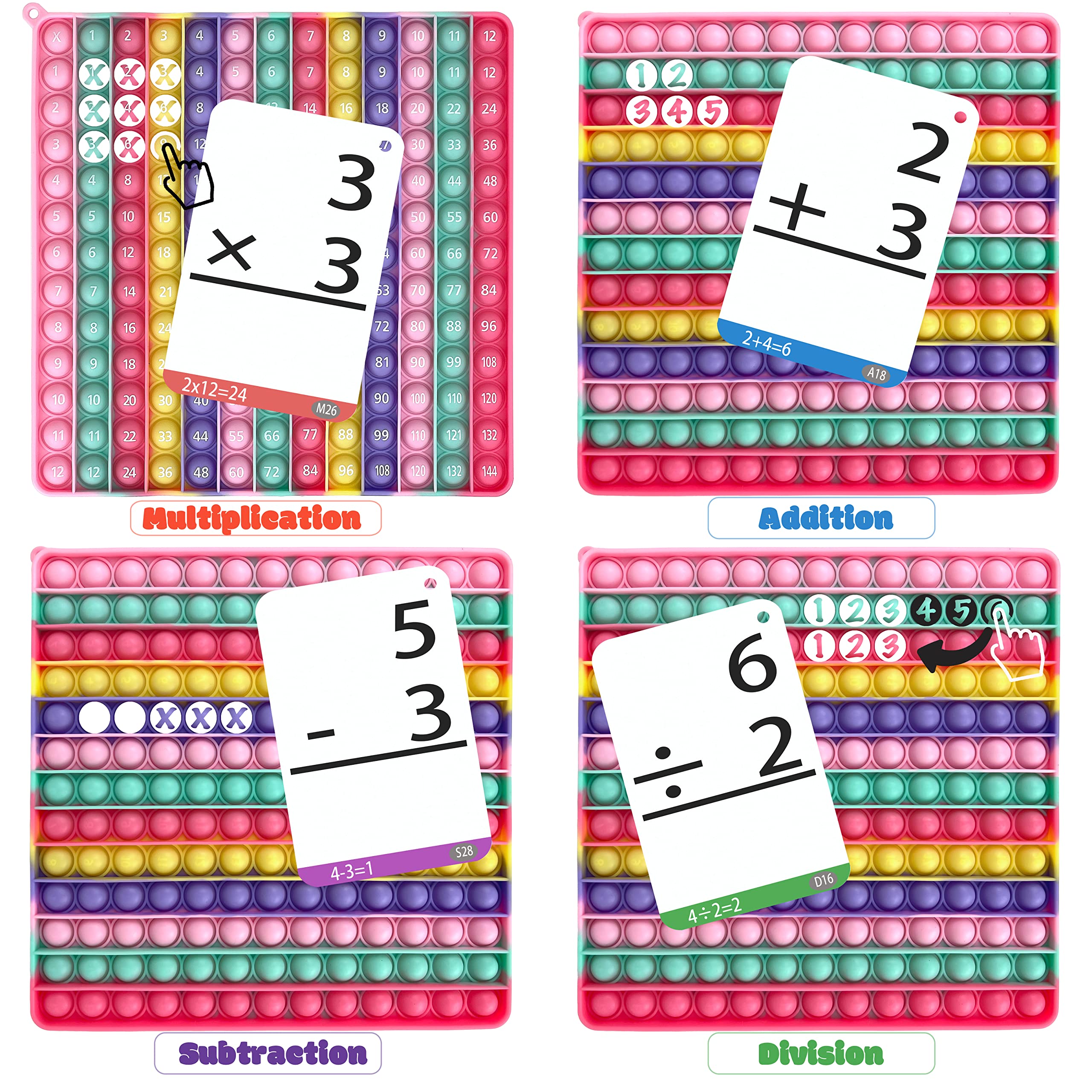 Mua Multiplication Game - Big Multiplication Chart Math Fidget Toys ...