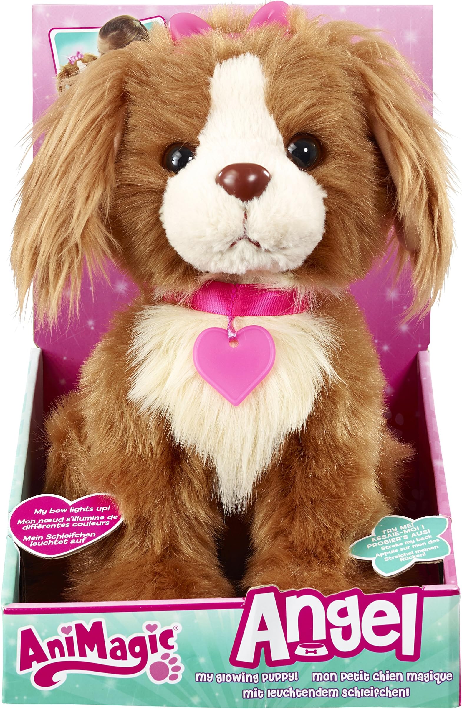 Animagic Angel, My Glowing Puppy, Kids Plush Cuddly Soft Toy Pet Dog ...