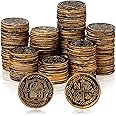 Amazon.com: Hanaive 500 Pcs Gold Coins Plastic Pirate Coins Replica ...