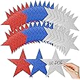 Amazon.com: Whaline 32.8ft Patriotic Bulletin Board Borders Red Blue ...