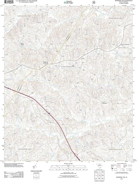 Amazon.com: 2011 Newberry, SC - South Carolina - USGS Historical ...