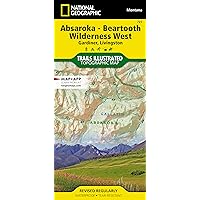 Absaroka-Beartooth Wilderness West Map [Gardiner, Livingston] (National ...
