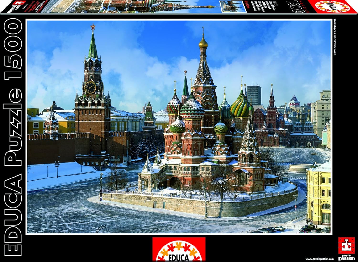 Amazon.com: Educa 1500 piece Saint Basils Cathedral Moscow Puzzle: Toys ...