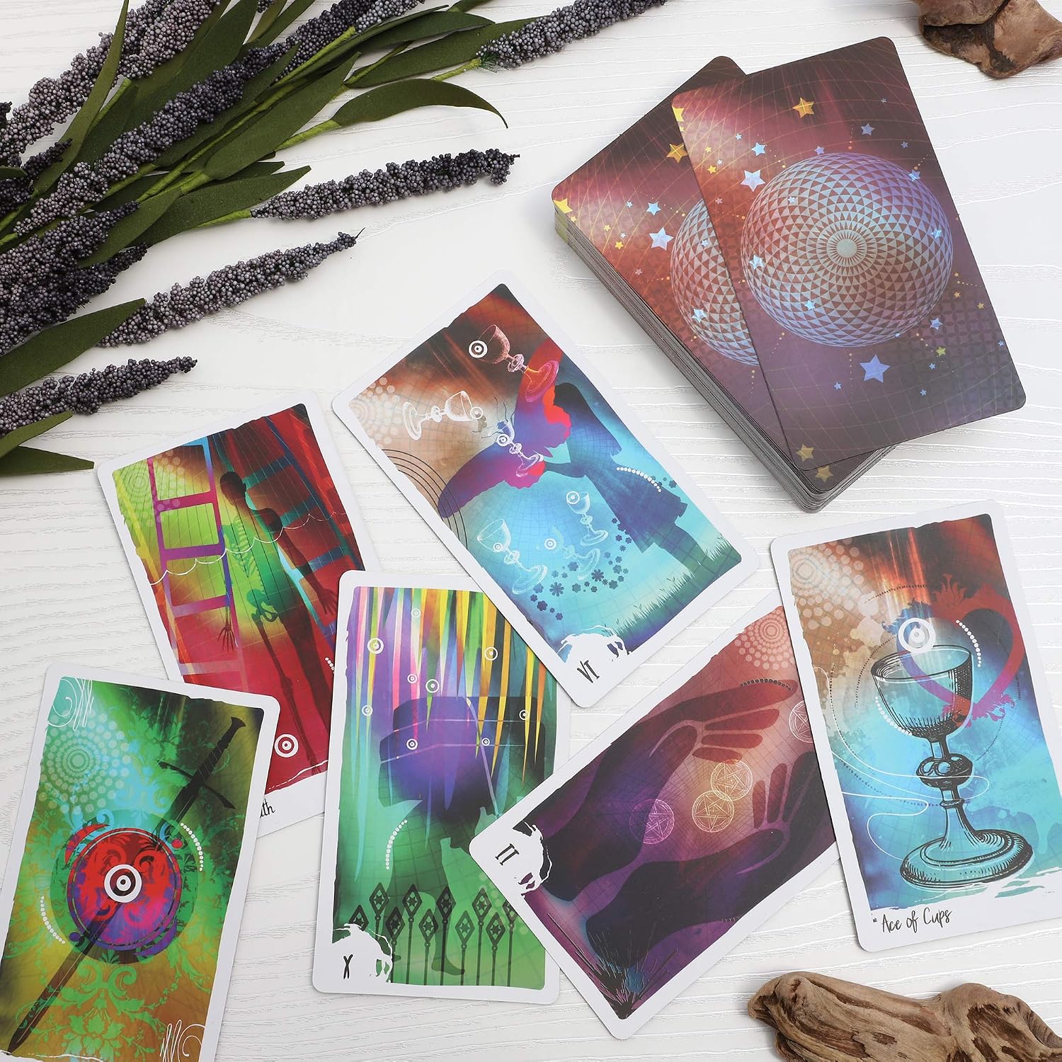 Blue Panda Tarot Cards -2 Decks, Including 78 Cards for Each Deck ...