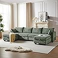 Amazon.com: FANYE L/U-Shaped Oversized Free Combination Modular Storage Sectional Sofa Soft ...