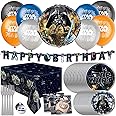 Amazon.com: Star Wars Birthday Decorations | Serves 16 Guests | Star ...