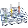 Blue Epoxy Coated Steel Wire Test Tube Rack, 80 Holes, Outer Diameter ...