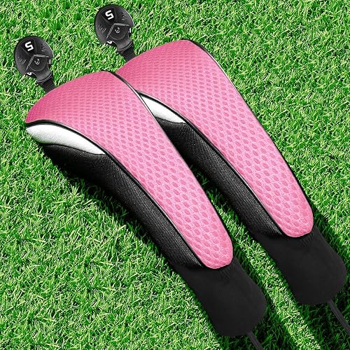 FINGER TEN Golf Club Head Covers Woods Hybrids 1/2/3/4 Pack, Headcovers ...