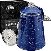 Amazon.com: COLETTI Classic Enamel Set Coffee Percolator & Mugs — The ...