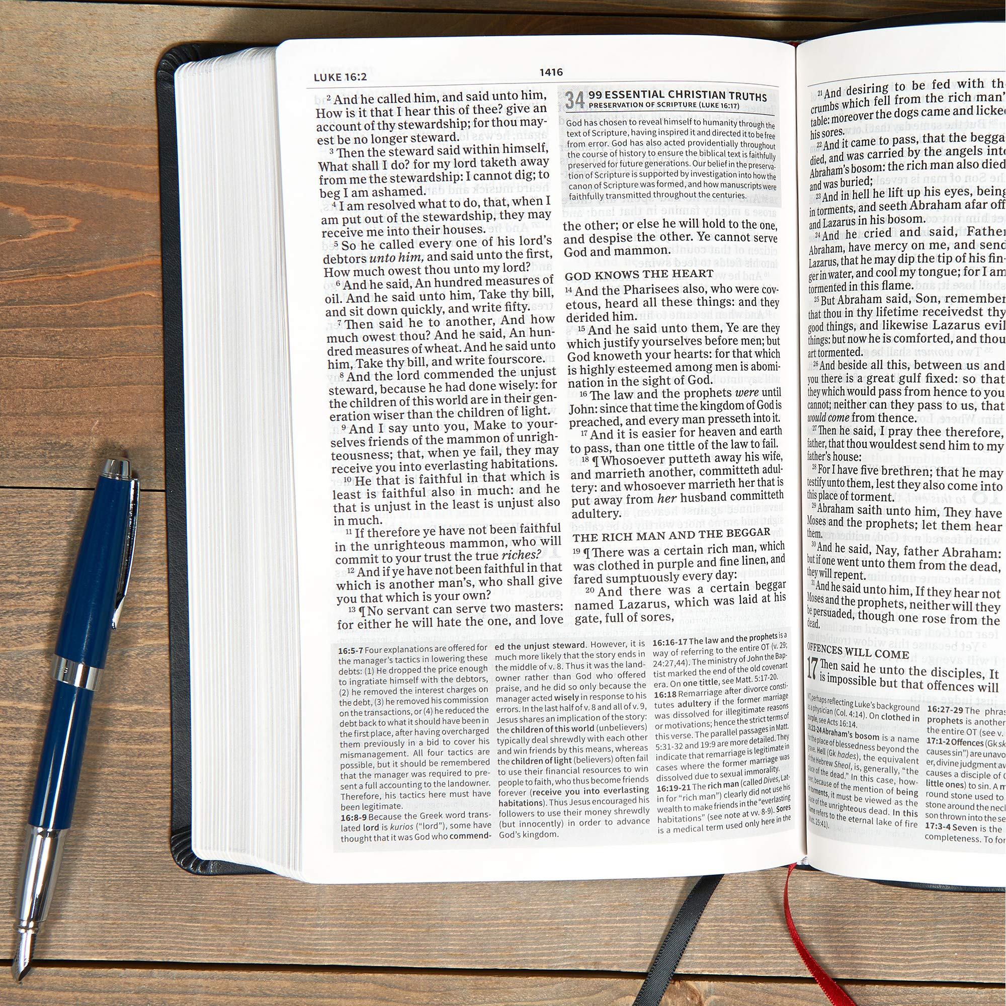 KJV Everyday Study Bible, Black LeatherTouch, KJV Holy Bible, Black ...