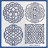 Amazon.com: Aleks Melnyk #39.3 Metal Journal Stencil, Celtic Knot ...