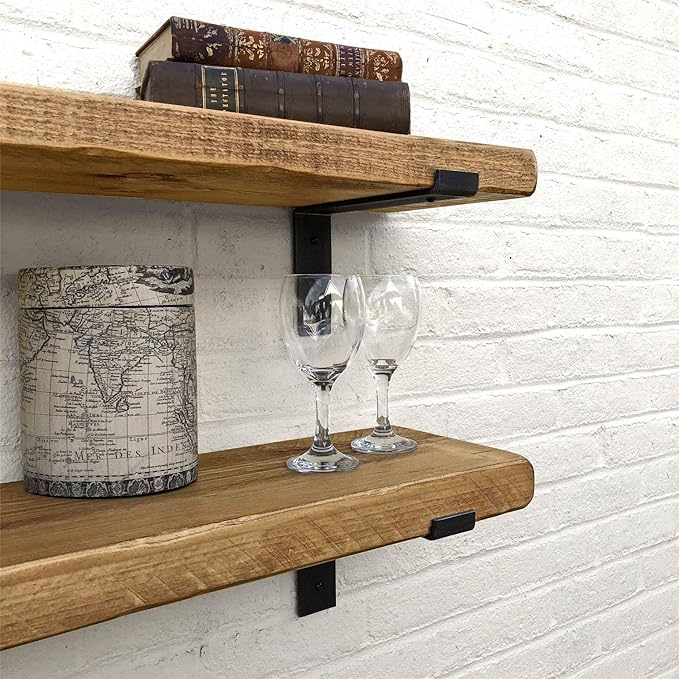 Ben Simpson Furniture Handmade Chunky Wooden Lipped Bracket Shelf | 22 ...
