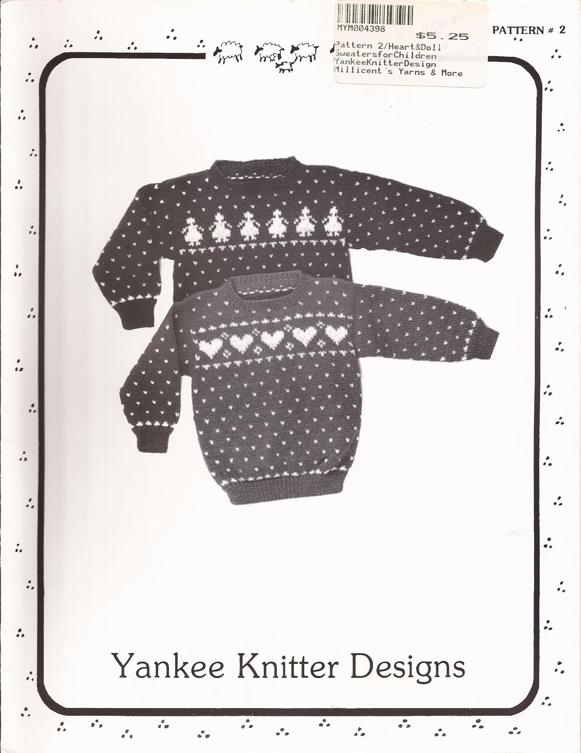 Amazon.com: Yankee Knitter Designs Knitting Pattern #2 Heart & Doll ...