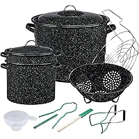 Amazon.com: Granite Ware Enamel-on-steel 12-Piece Canner Kit, Includes ...