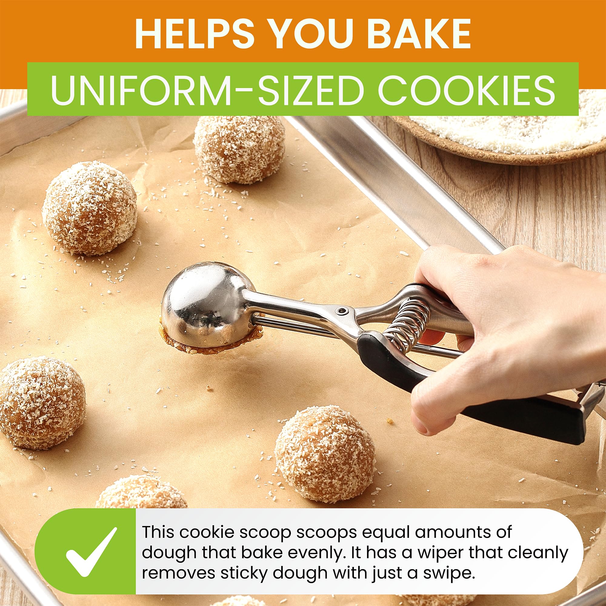 Mua Spring Chef - Medium Cookie Scoop for Baking, Multifunctional #40 ...