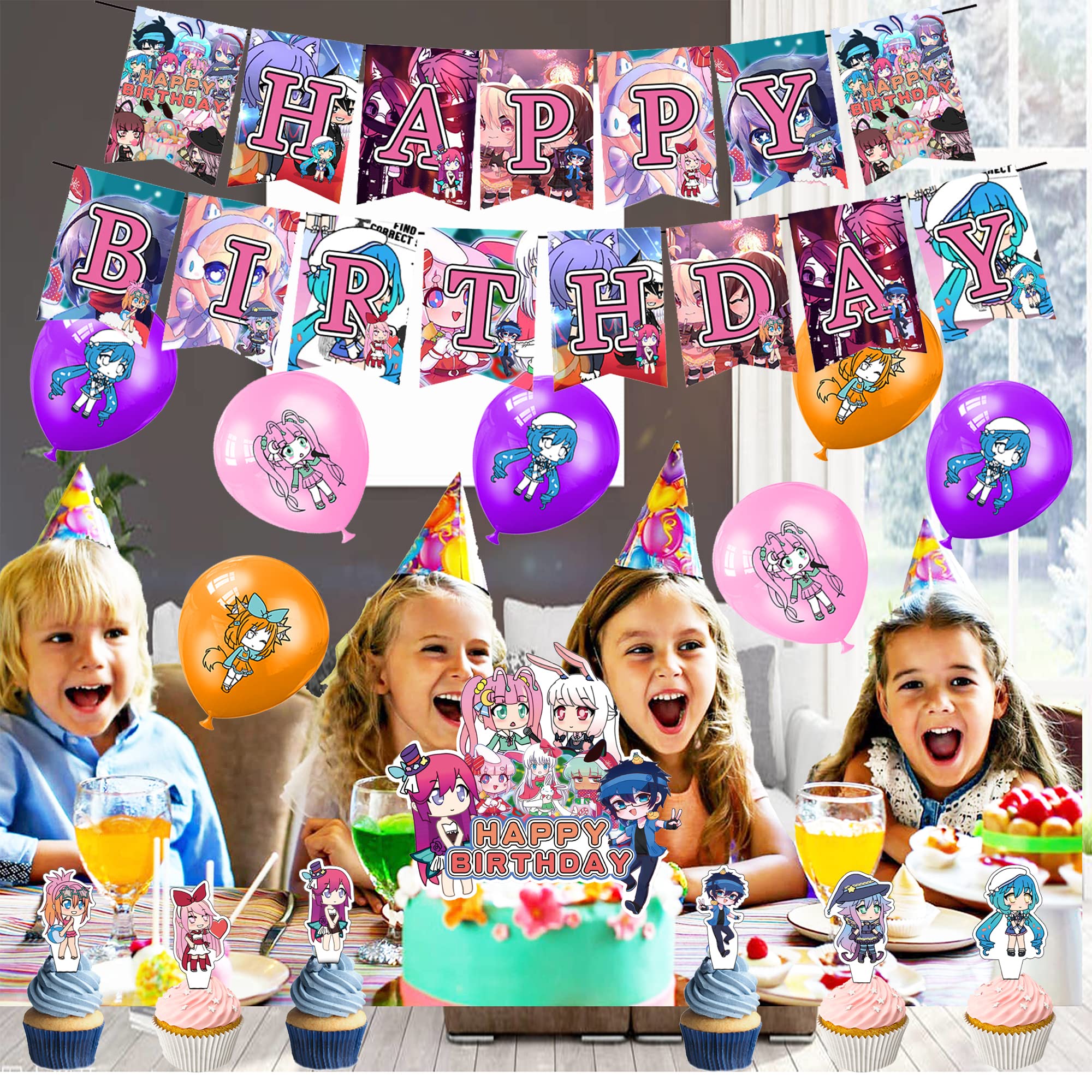 Mua Decoration Birthday Gacha Life Birthday Decoration Game Balloons ...
