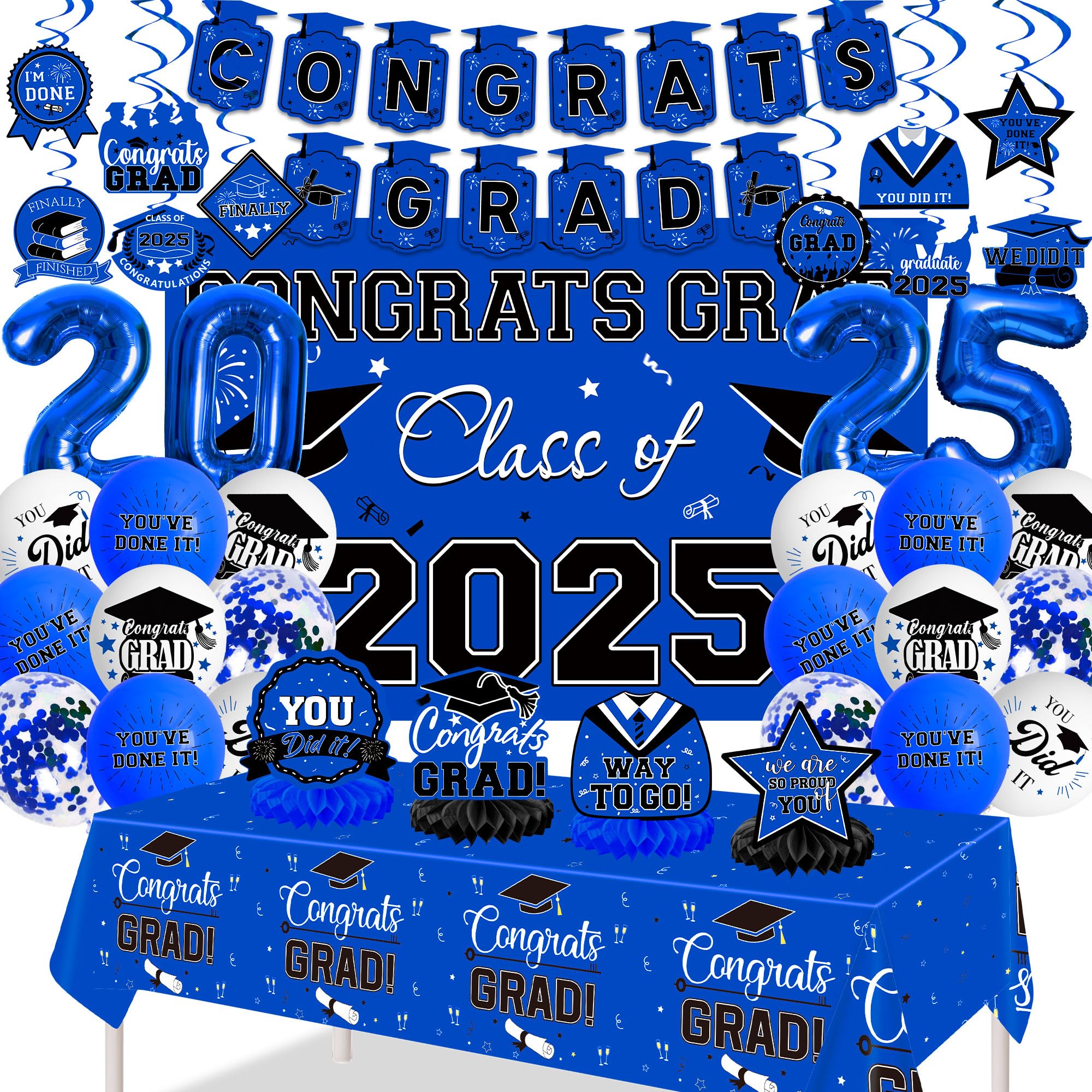 DMIGHT Graduation Decorations 2025, Class of 2025 Backdrop, Banner ...