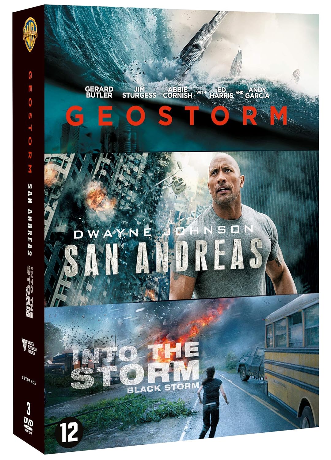 Coffret catastrophes naturelles 3 films : geostorm ; san andreas ...