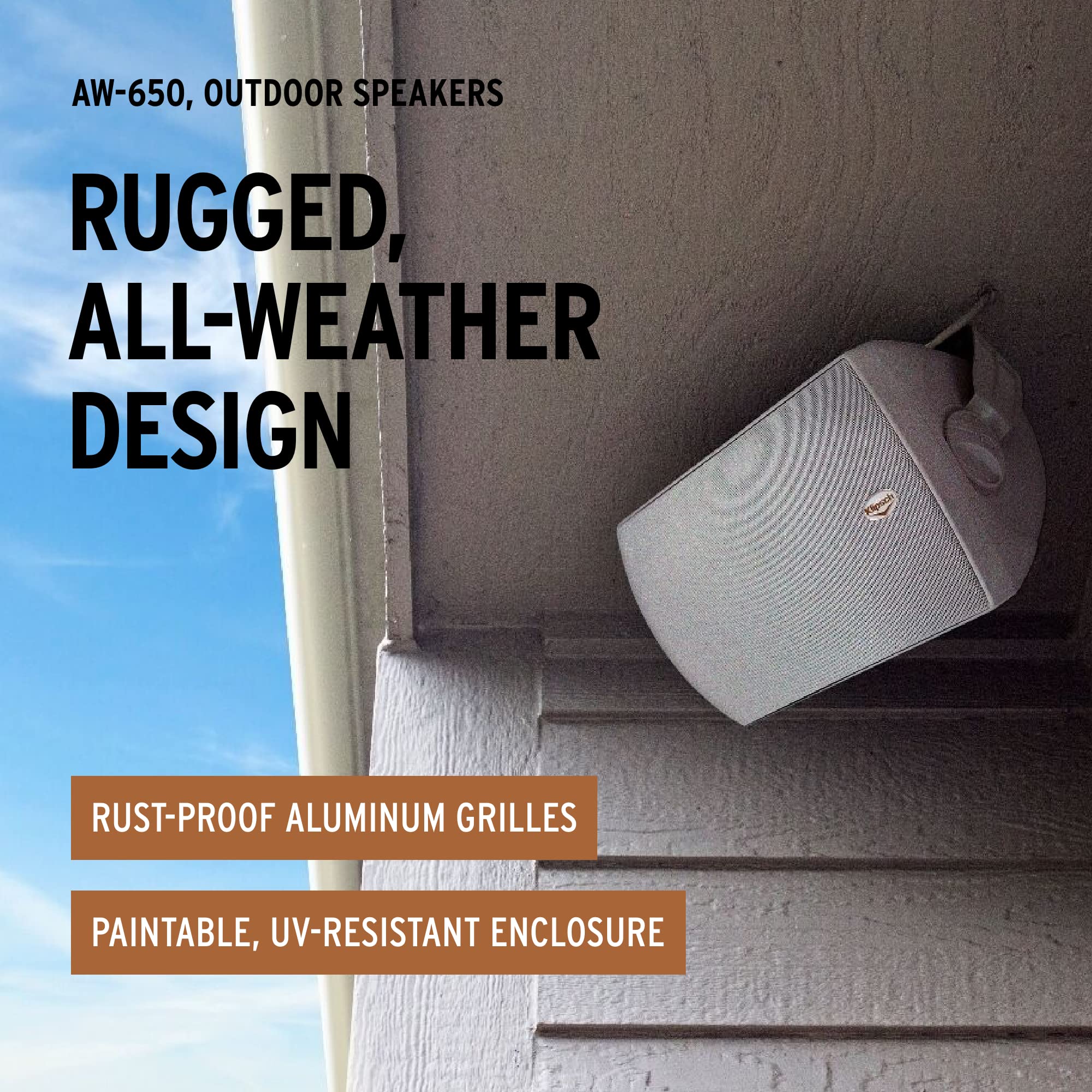 Mua AW-650 Indoor/Outdoor Speaker, White (Pair) - Two-Way All-Weather ...