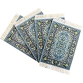 Amazon.com: Rug Coasters, Set of 4 Turkish Carpet Style Table Drink ...