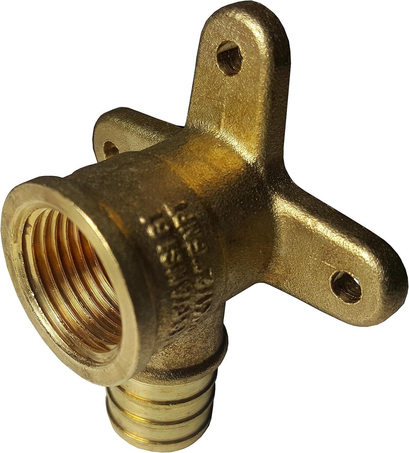 5 PK 1 2 PEX X 1 2 Female Threaded Drop Ear Elbow Brass Crimp Fitting