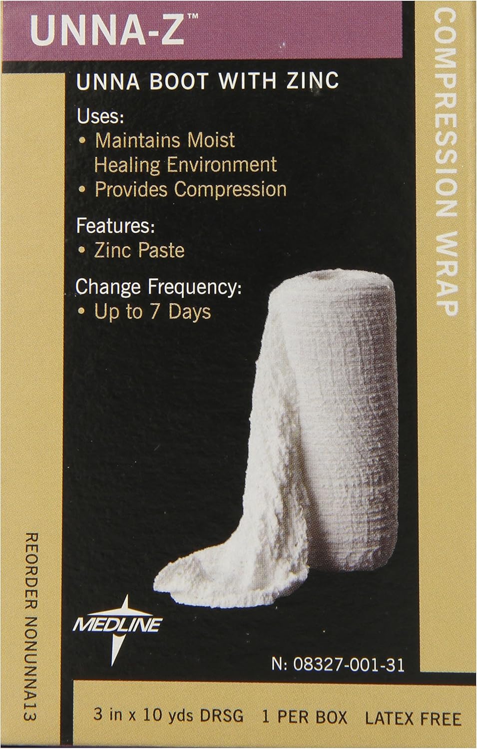 Amazon.com: Medline Bandage Unna Boot without Calamine, 12 Count ...