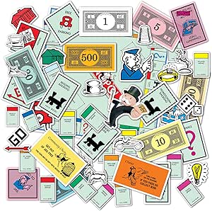 Amazon.com: Monopoly Sticker Vinyl Decal Laptop Water Bottle Car ...
