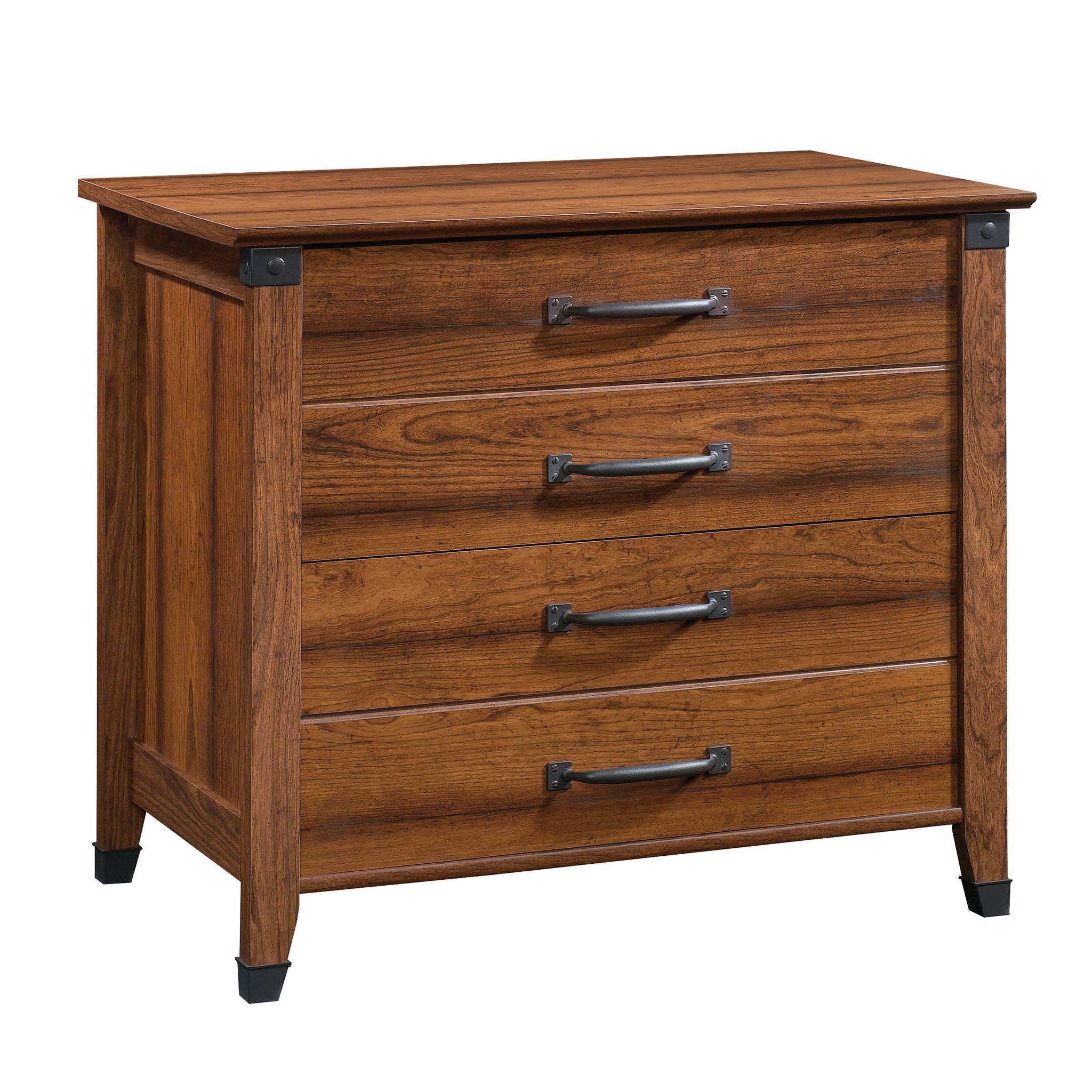 Sauder Carson Forge 2 Drawer Lateral File Cabinet, Rustic Vintage Style ...