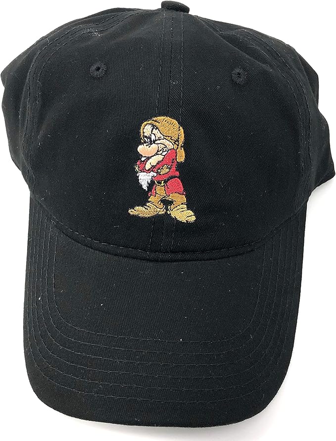 Monogram Disney Adult Grumpy Black Dwarf Baseball Cap Hat, Small ...