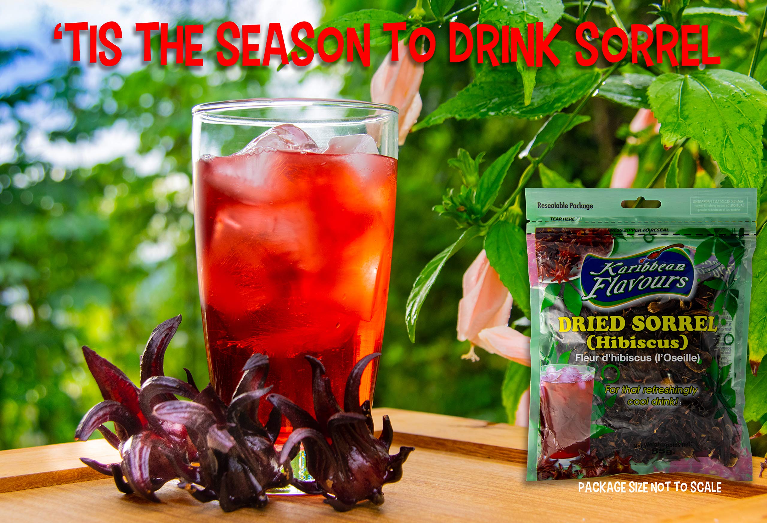 Sorrel Hibiscus Flowers (2 x 3Oz.) Herbal Tea Whole Petal 6 Oz - 100% ...