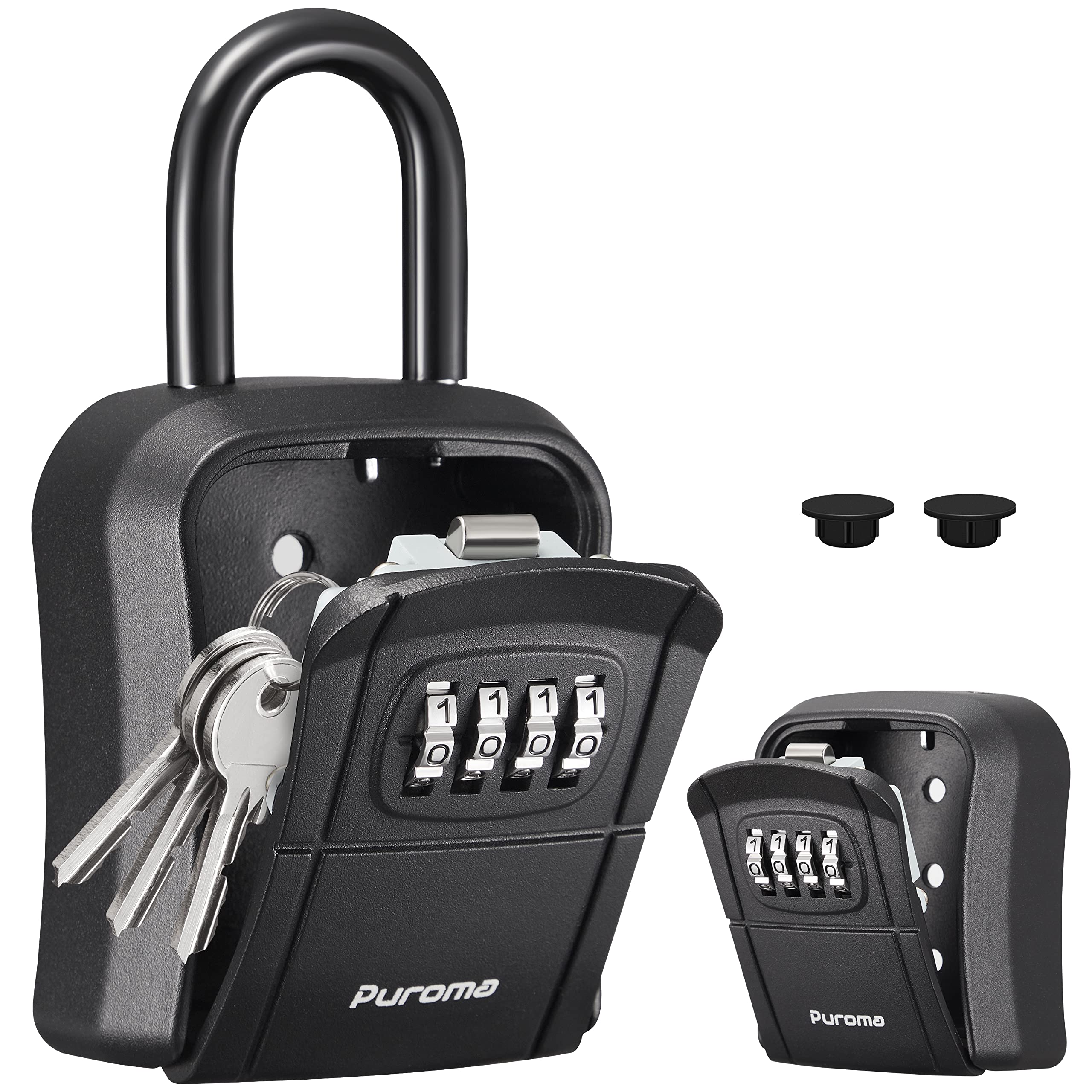 Mua Puroma Key Lock Box, Portable Combination Lockbox Wall-Mounted Key ...
