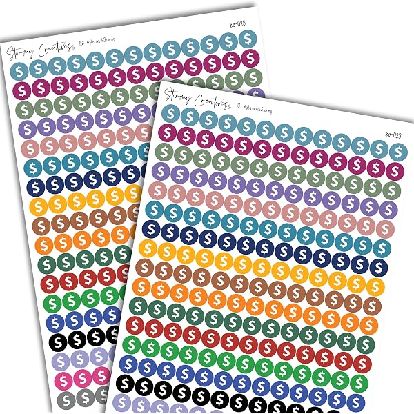 Rack And Pinion Bushing Dollar Sign Planner Stickers - Money & Budget ...