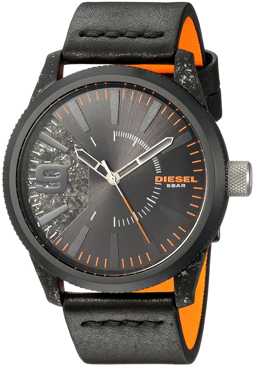 Diesel Herren Analog Quarz Uhr mit Leder Armband DZ1845: Amazon.de: Uhren