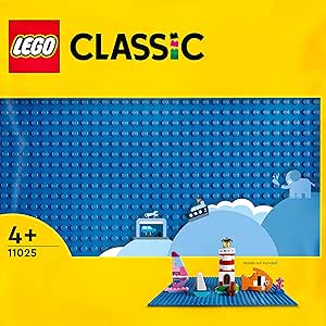 Amazon.com: LEGO 11025 Classic Blue Baseplate Building Base, Square ...