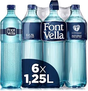 Font Vella Agua Mineral Premium - Pack de 6 x 1,25L: Amazon.es ...