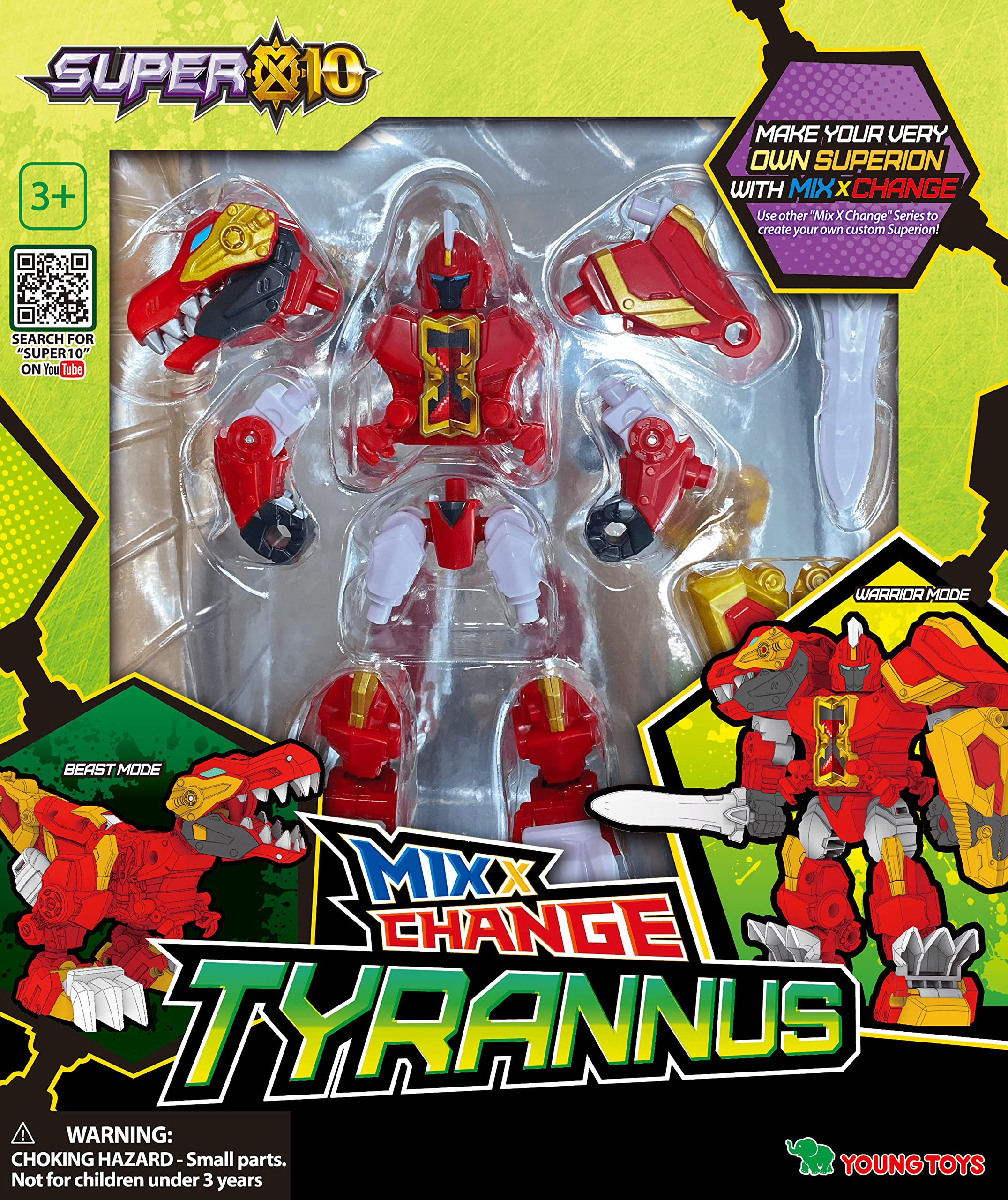 Mua SUPER10 Mix X Change Tyrannus, Youngtoys Transforming Collectible ...