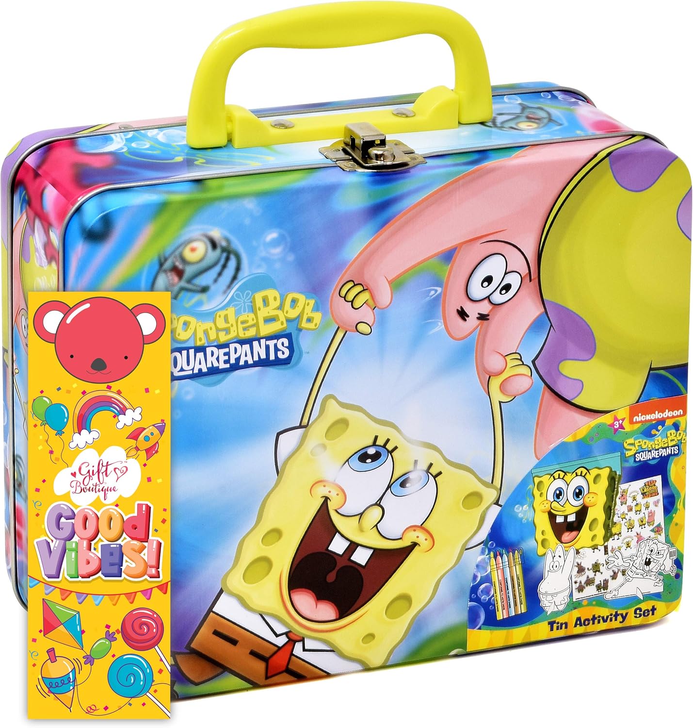 Amazon.com: SpongeBob Squarepants Coloring and Activity Tin Box ...