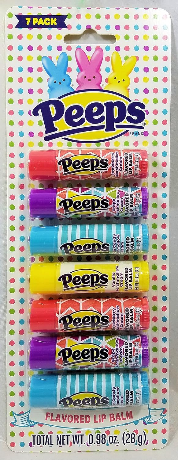 Amazon.com : Peeps Flavored Lip Balm 7 Pack : Beauty
