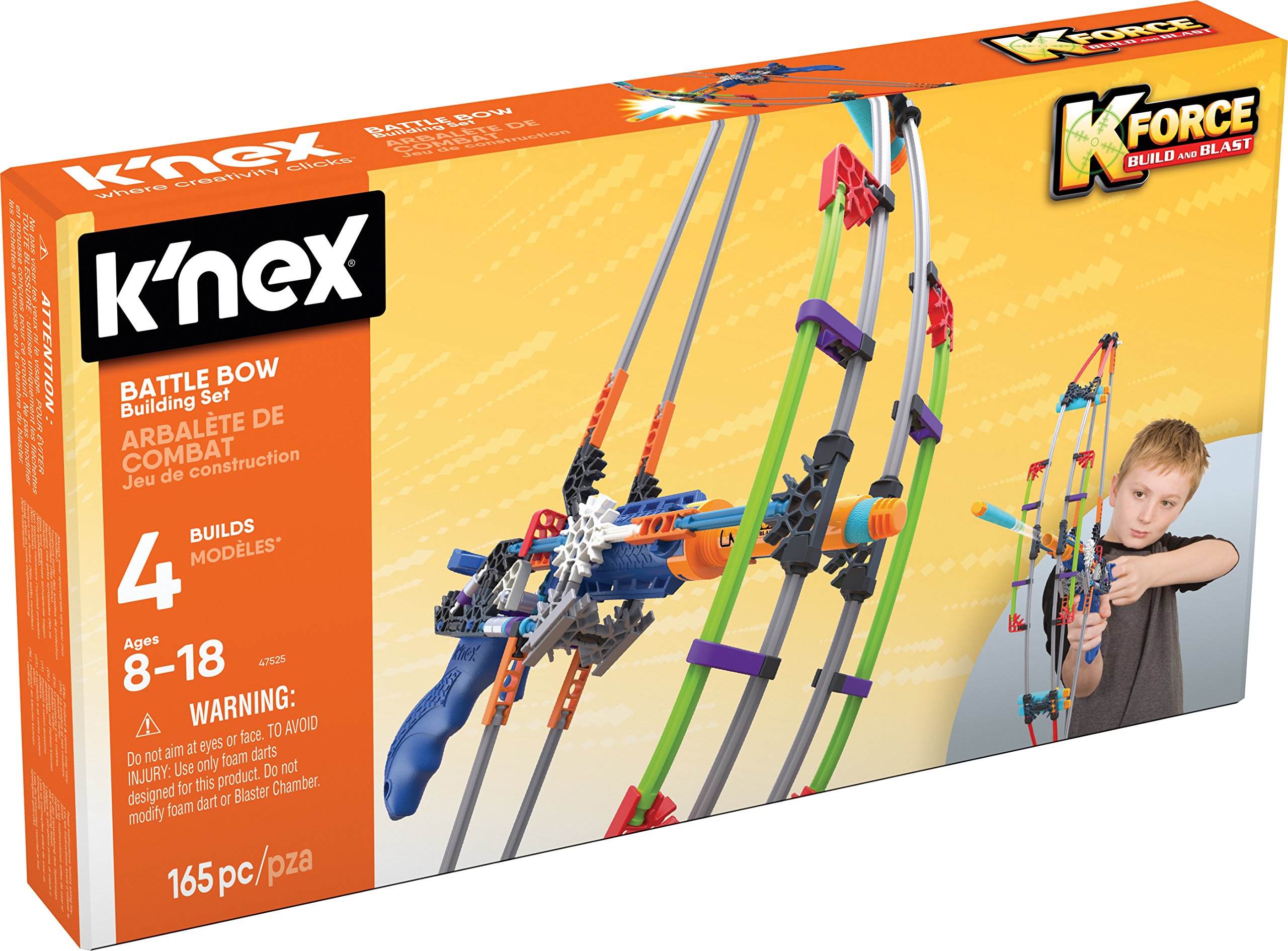 K’NEX K-FORCE Battle Bow Build and Blast Set – 165 Pieces – Ages 8+ | eBay