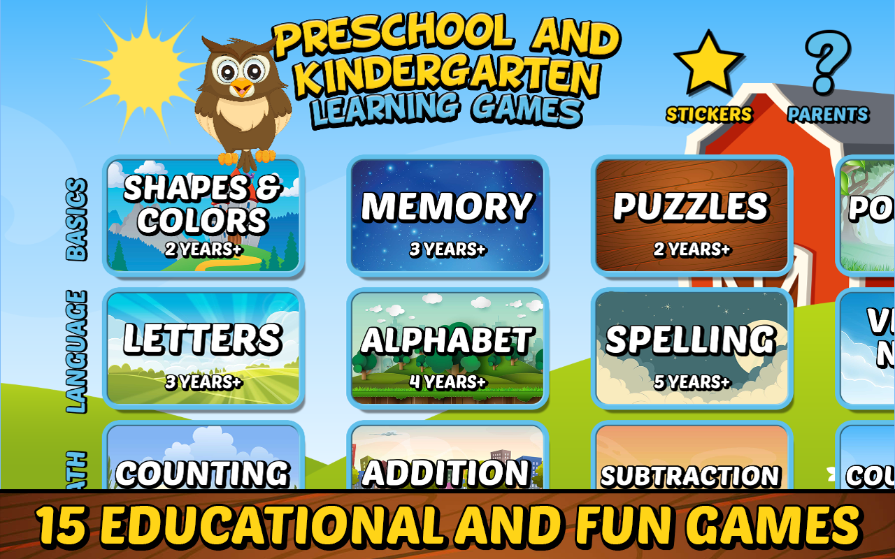 Amazon Preschool And Kindergarten Learning Games Free Appstore