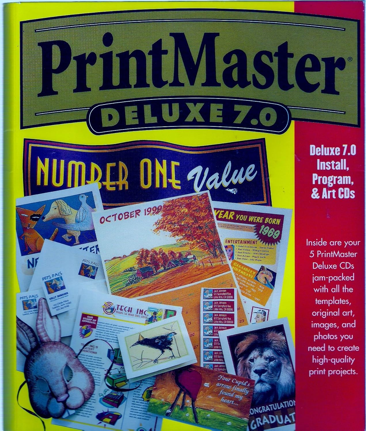 Amazon.com: PrintMaster Deluxe 7.0 (Wwin 95 or 98, NT 4.0) CD-Rom