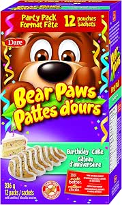 Bear Paws Birthday Cake, 336 g, x 12 Pouches: Amazon.ca: Grocery