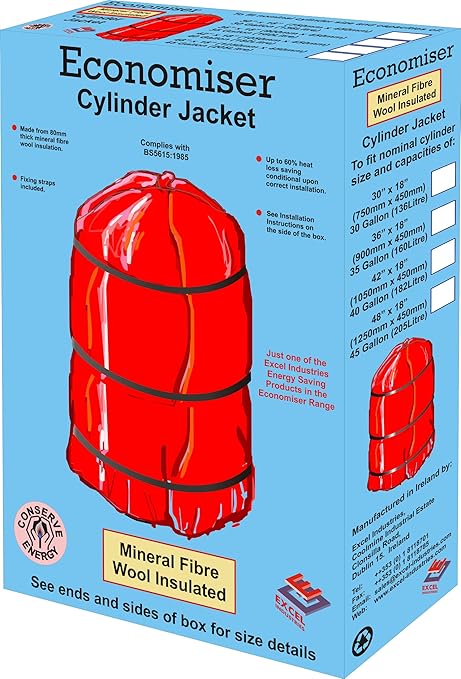EC4818 : Hot Water Cylinder Jacket, 48" x 18" for 45 Gallon Tank ...