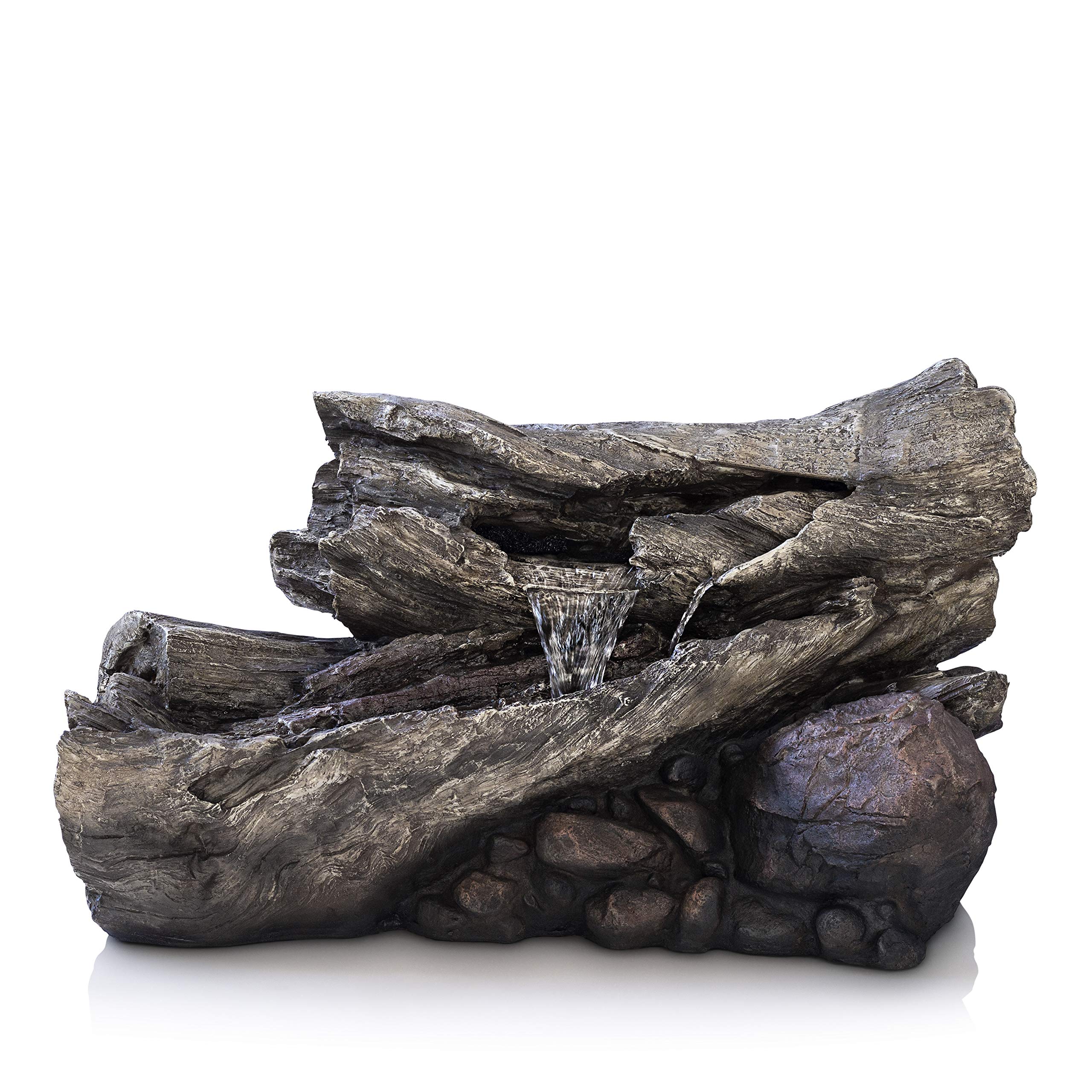 Mua Alpine Corporation 3-Tier Fallen Tree Trunk Water Fountain with LED ...