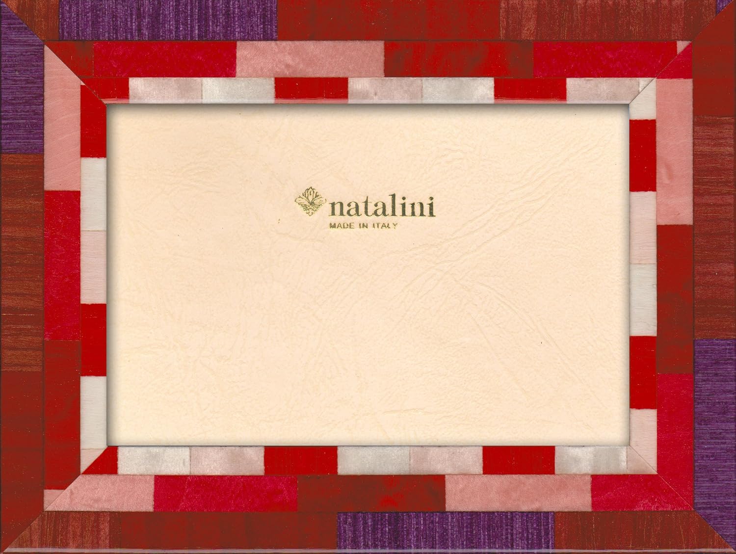 Natalini Marquetry Photo Frame Made in Italy, Tulipwood, Red, 4″X 6 ...