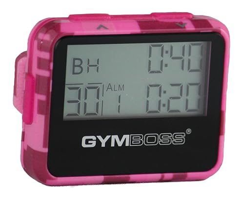 Gymboss Interval Timer and Stopwatch - Pink Camouflage/Pink Gloss in ...