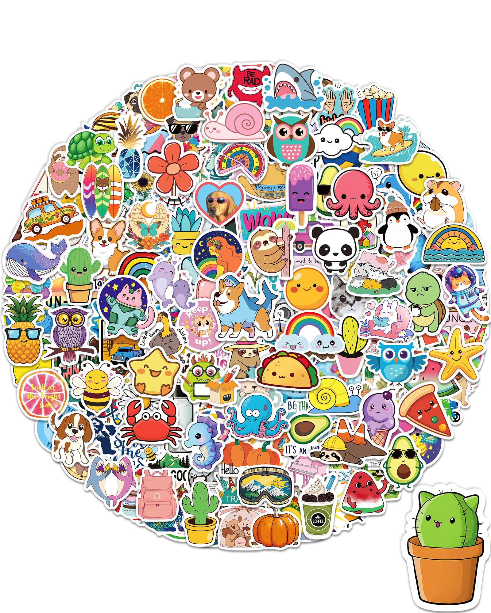Sticker for Water Bottles, 400 Pcs/Pack Cute Vinyl Waterproof Vsco ...